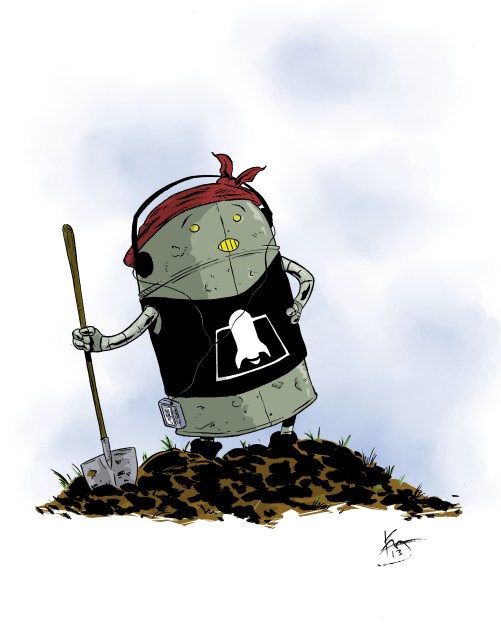 Alphabots! D is for Ditch Digger-bot! | treebeerdstuff